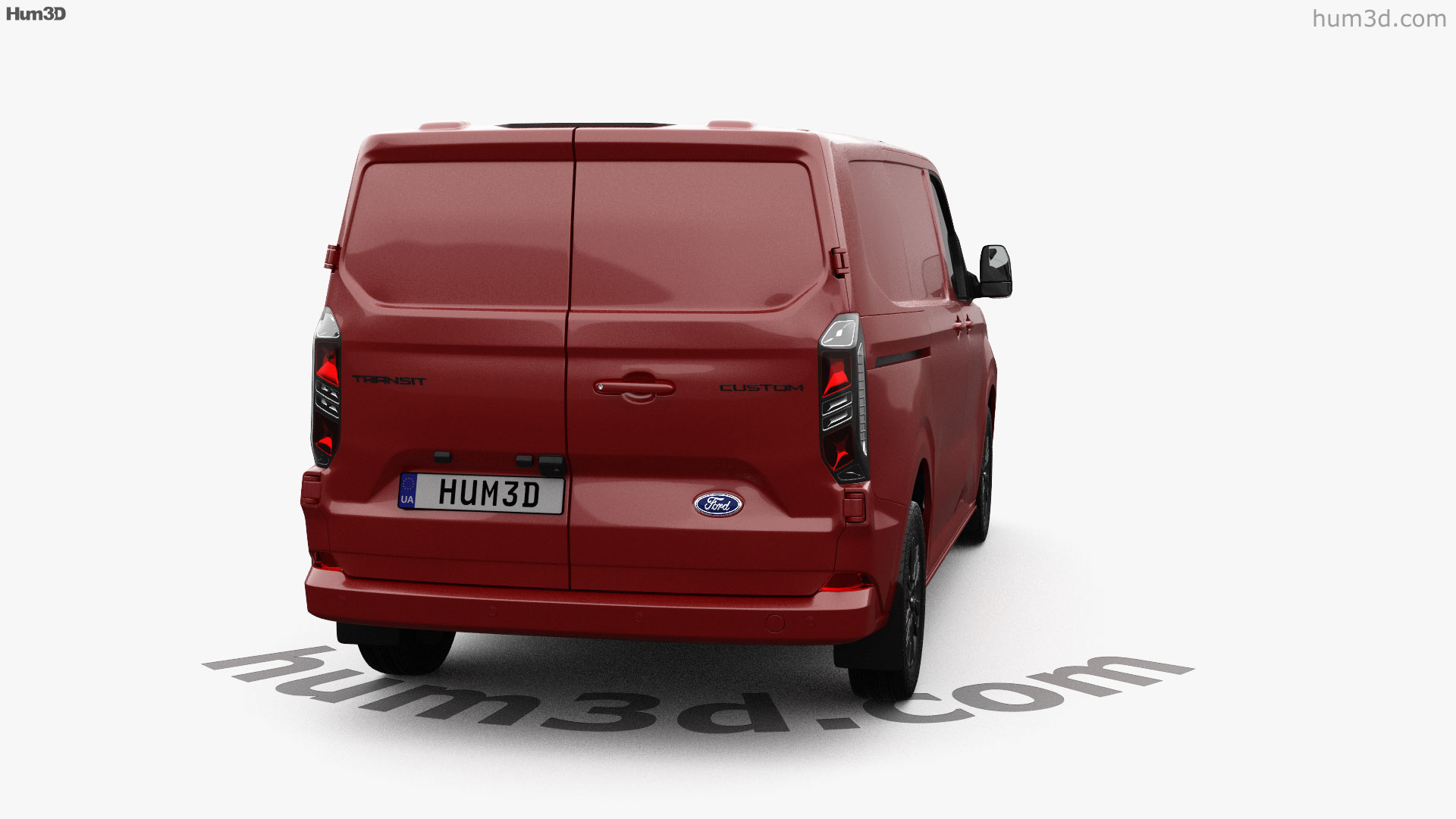 360 view of Ford Transit Custom Panel Van L1H1 2024 3D model - 3DModels ...