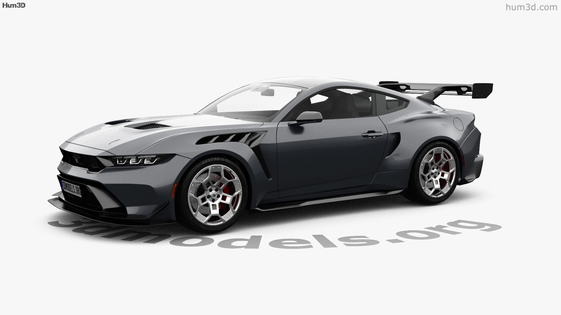 360 view of Ford Mustang GTD 2024 3D model - 3DModels store