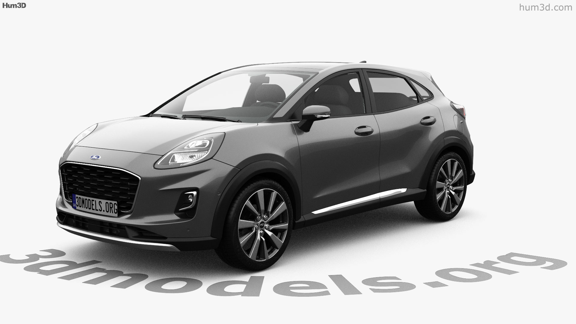 360 view of Ford Puma Titanium X 2020 3D model - 3DModels store