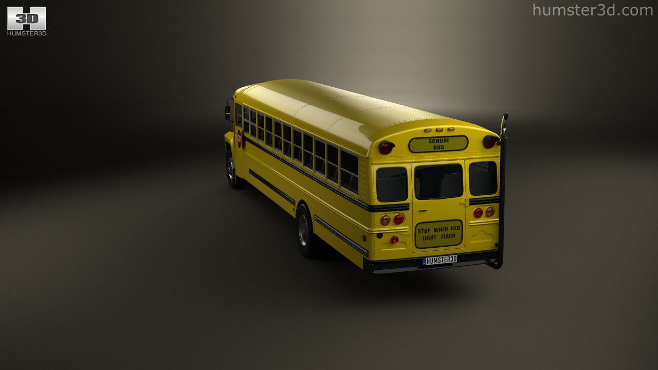 360 view of Ford B-700 Thomas Conventional School Bus 1984 3D model ...