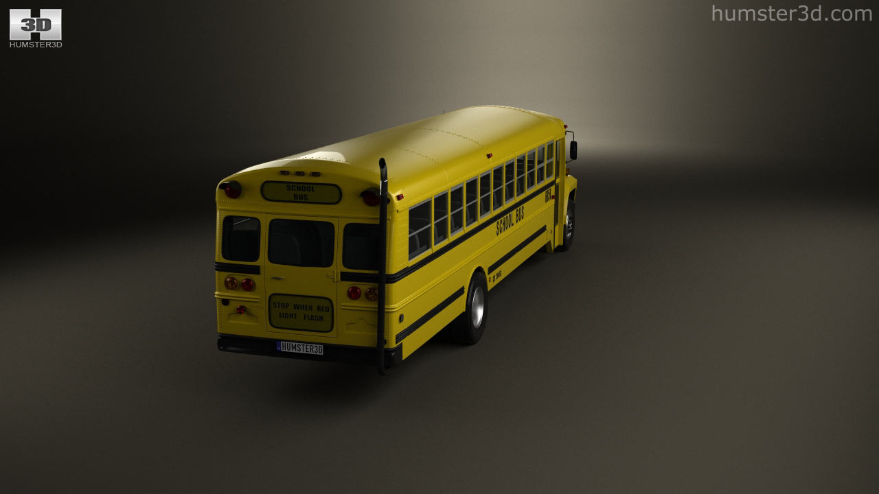 360 view of Ford B-700 Thomas Conventional School Bus 1984 3D model ...