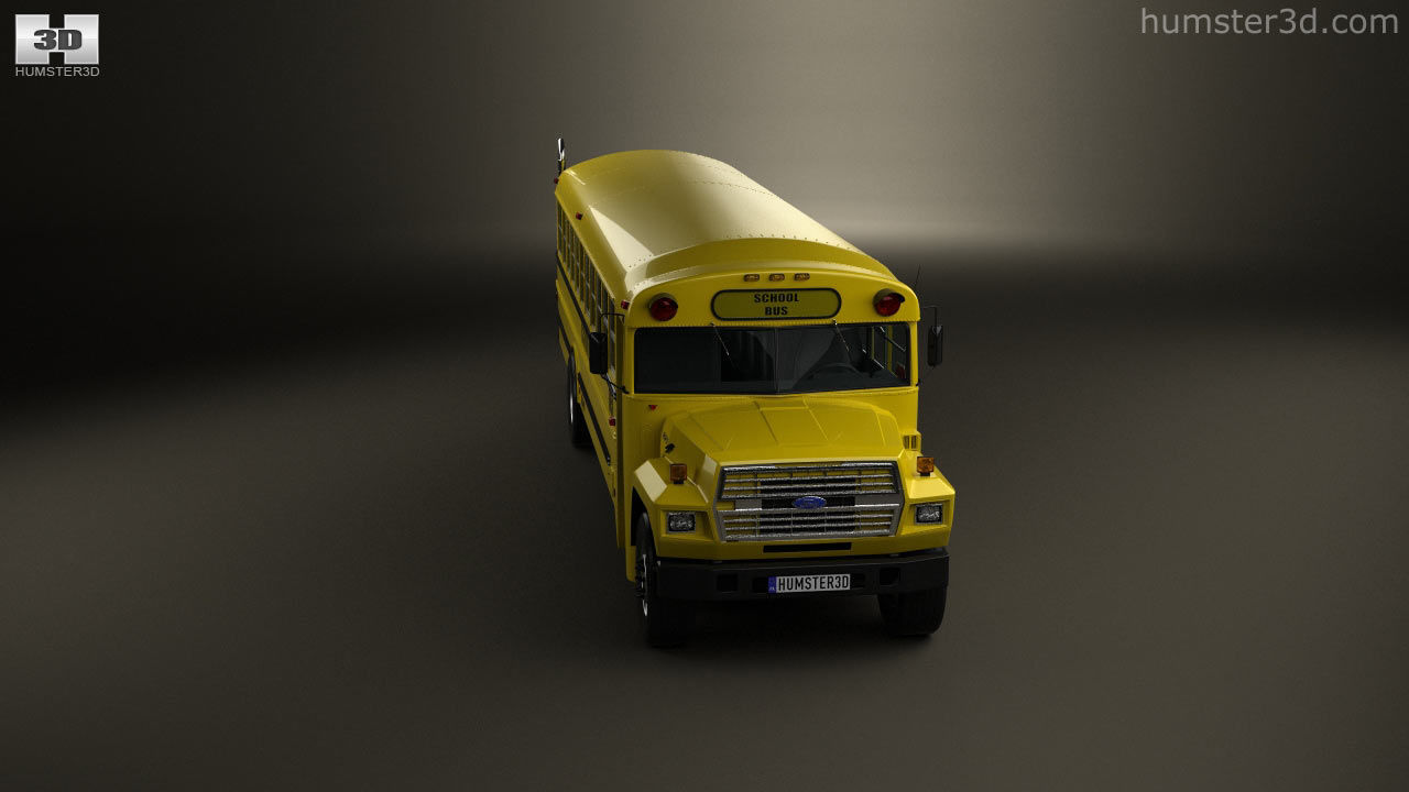 360 view of Ford B-700 Thomas Conventional School Bus 1984 3D model ...