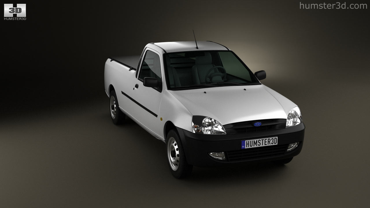 360 view of Ford Courier 2014 3D model - 3DModels store