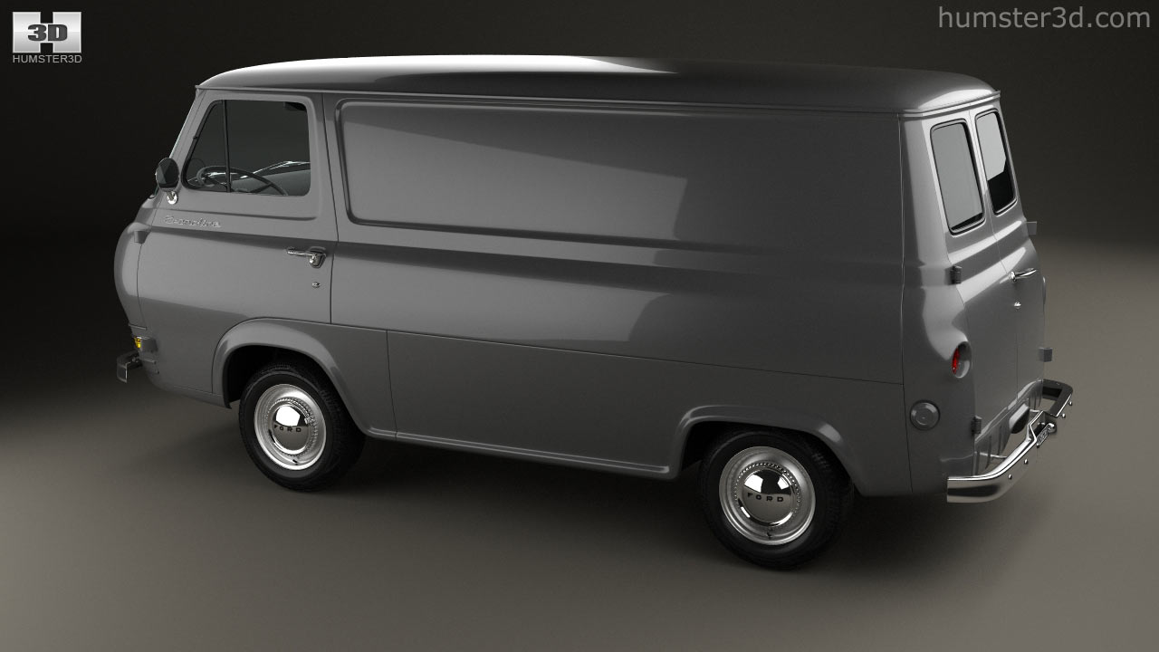 360 view of Ford E-Series Econoline Panel Van 1961 3D model - 3DModels ...