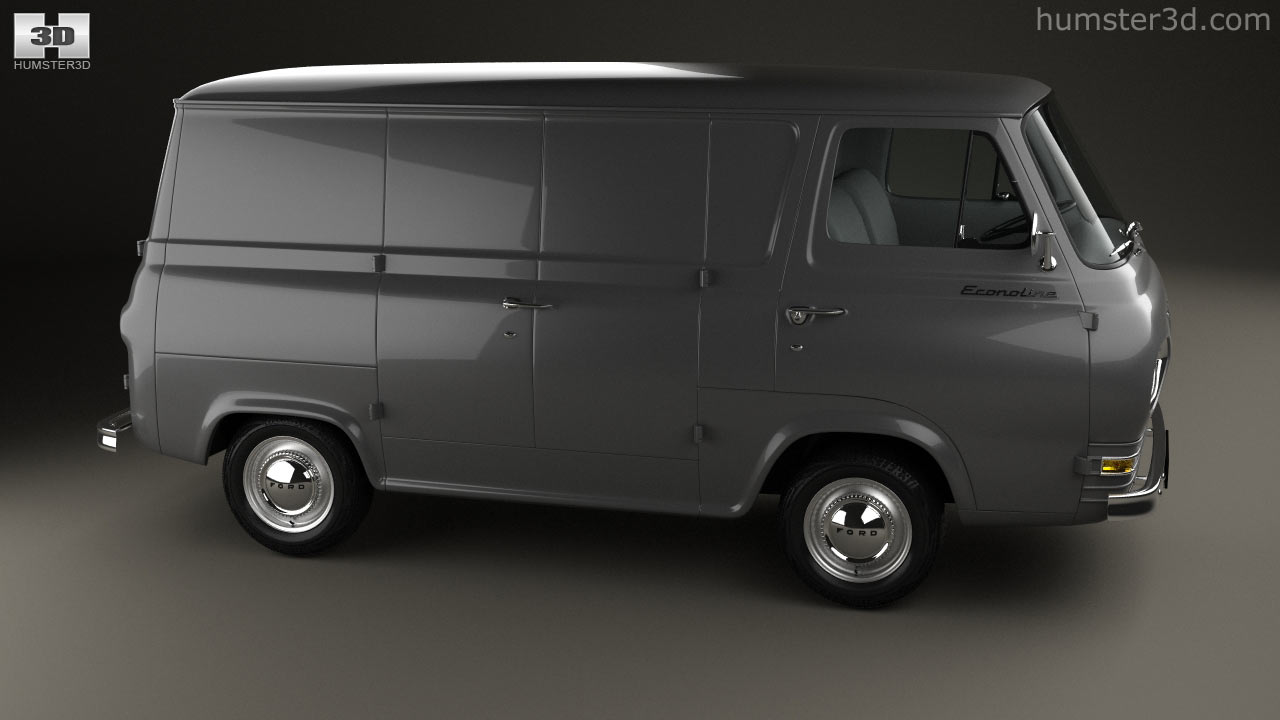 360 view of Ford E-Series Econoline Panel Van 1961 3D model - 3DModels ...