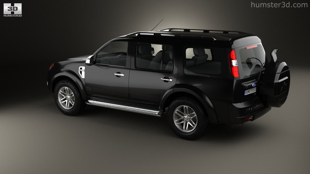 360 view of Ford Endeavour 2017 3D model - 3DModels store