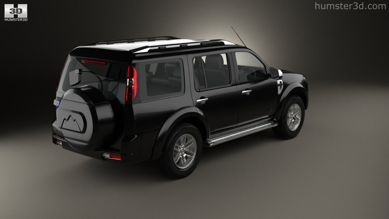 360 view of Ford Endeavour 2017 3D model - 3DModels store