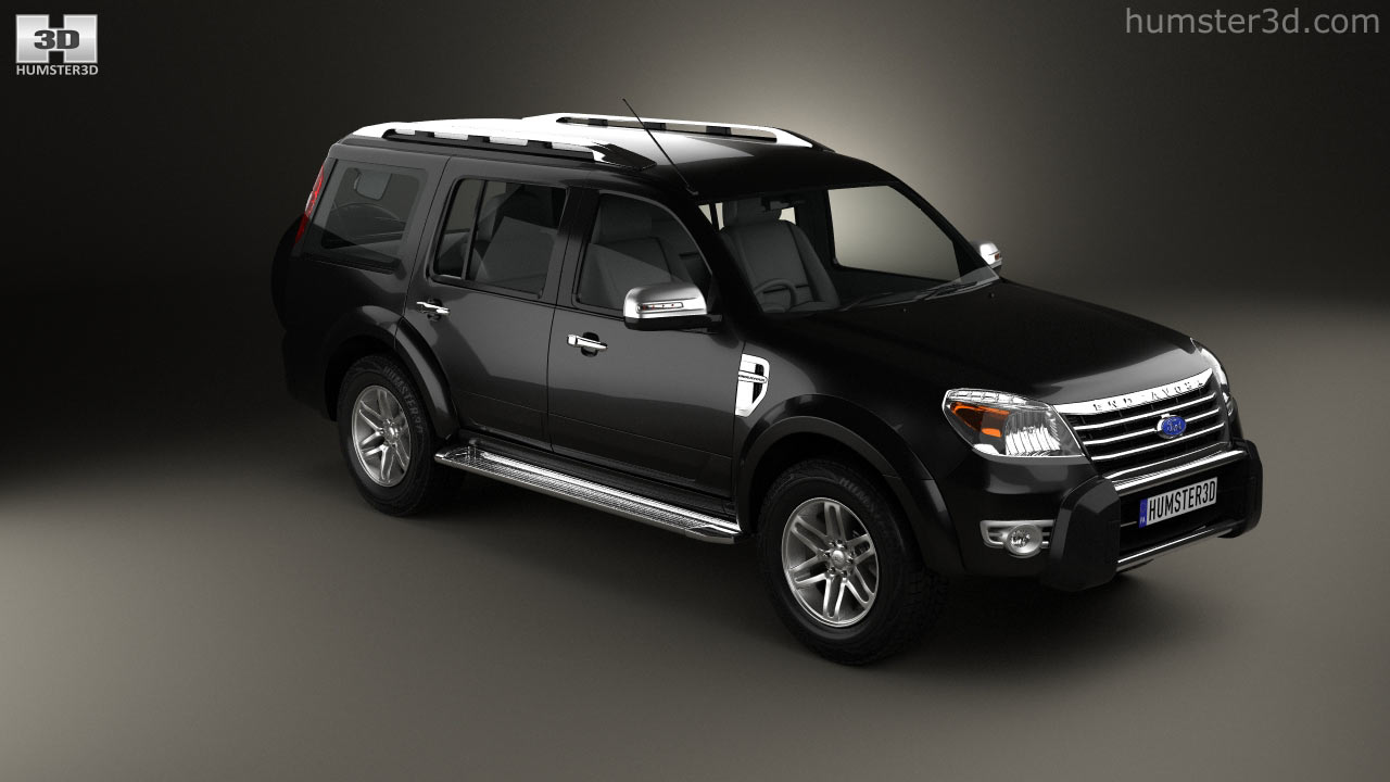 360 view of Ford Endeavour 2017 3D model - 3DModels store