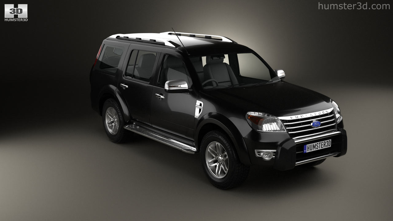 360 view of Ford Endeavour 2017 3D model - 3DModels store