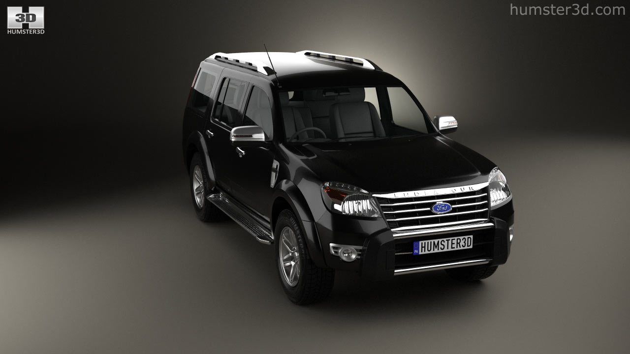 360 view of Ford Endeavour 2017 3D model - 3DModels store