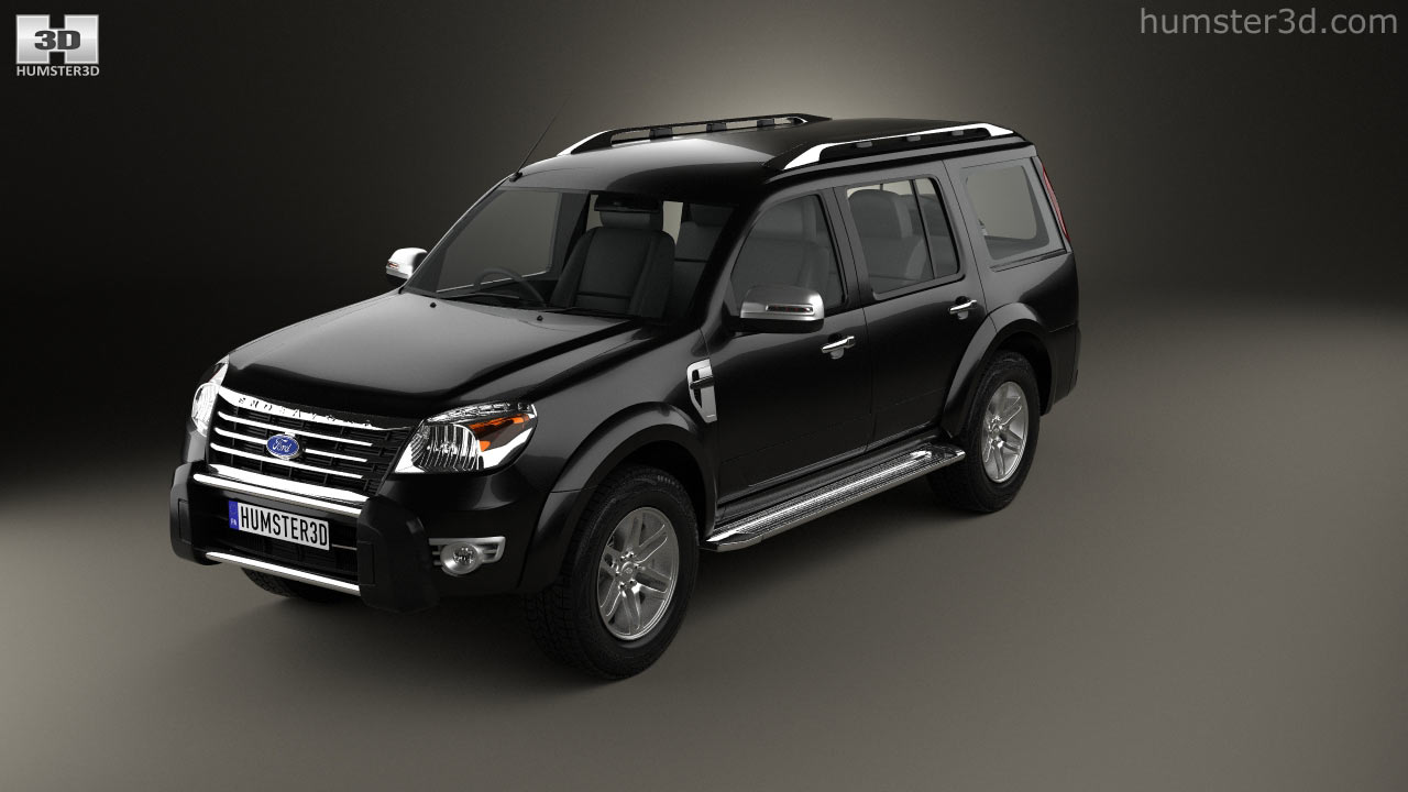 360 view of Ford Endeavour 2017 3D model - 3DModels store
