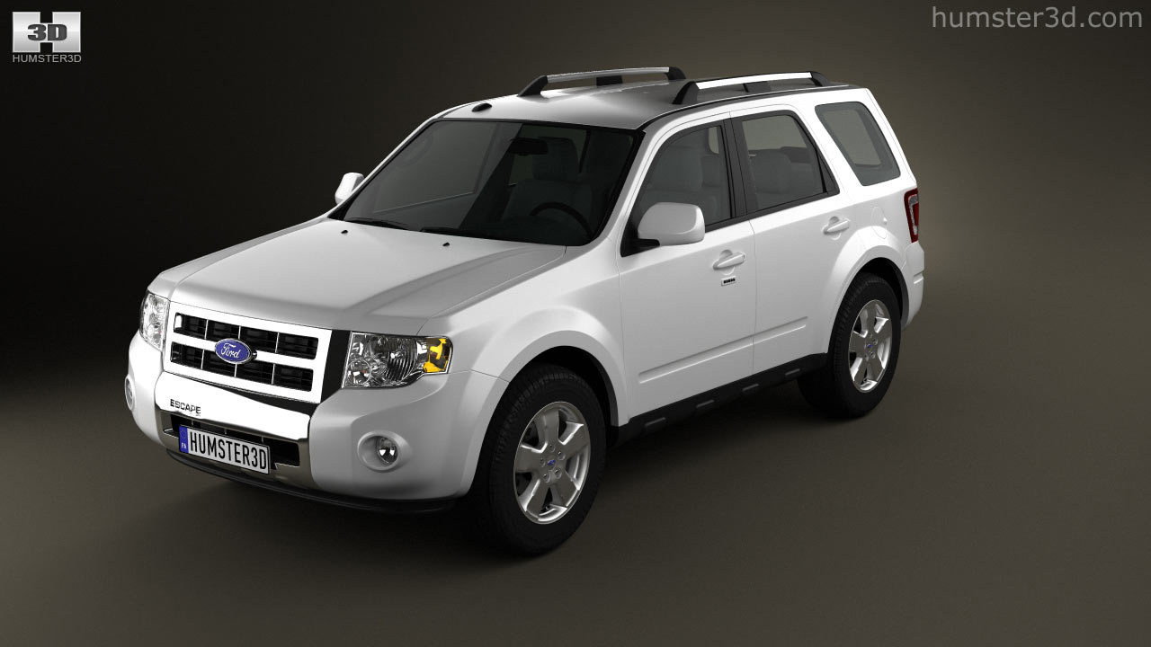 360度查看 Ford Escape 2012 3D模型 - 3DModels商店
