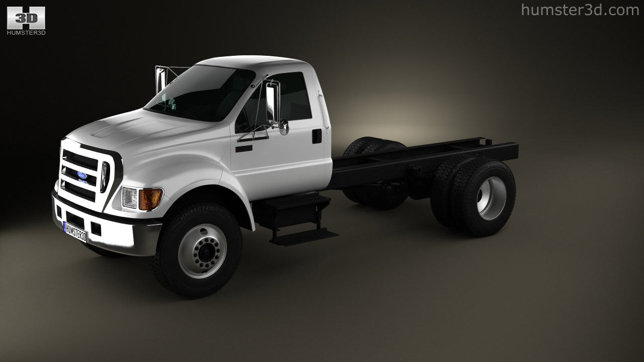 360 view of Ford F-650 / F-750 Regular Cab Chassis 2014 3D model ...