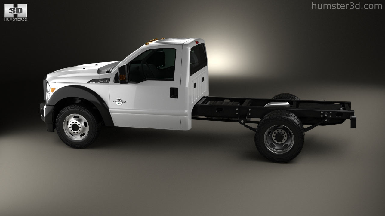 360 view of Ford F-550 Regular Cab Chassis 2014 3D model - 3DModels store