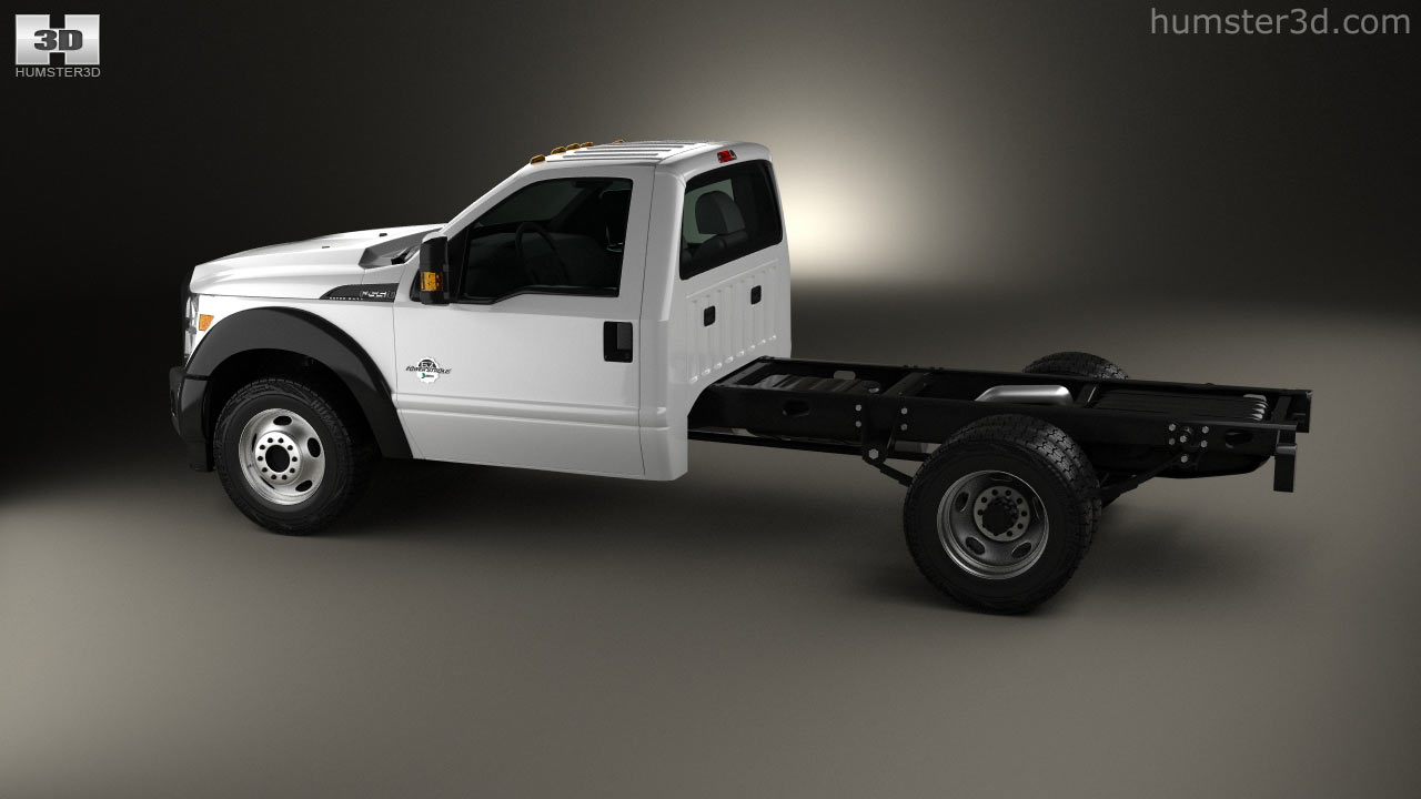360 view of Ford F-550 Regular Cab Chassis 2014 3D model - 3DModels store