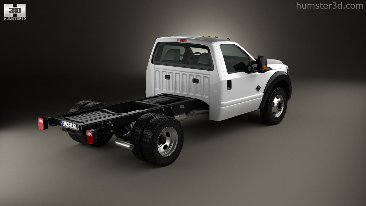 360 view of Ford F-550 Regular Cab Chassis 2014 3D model - 3DModels store