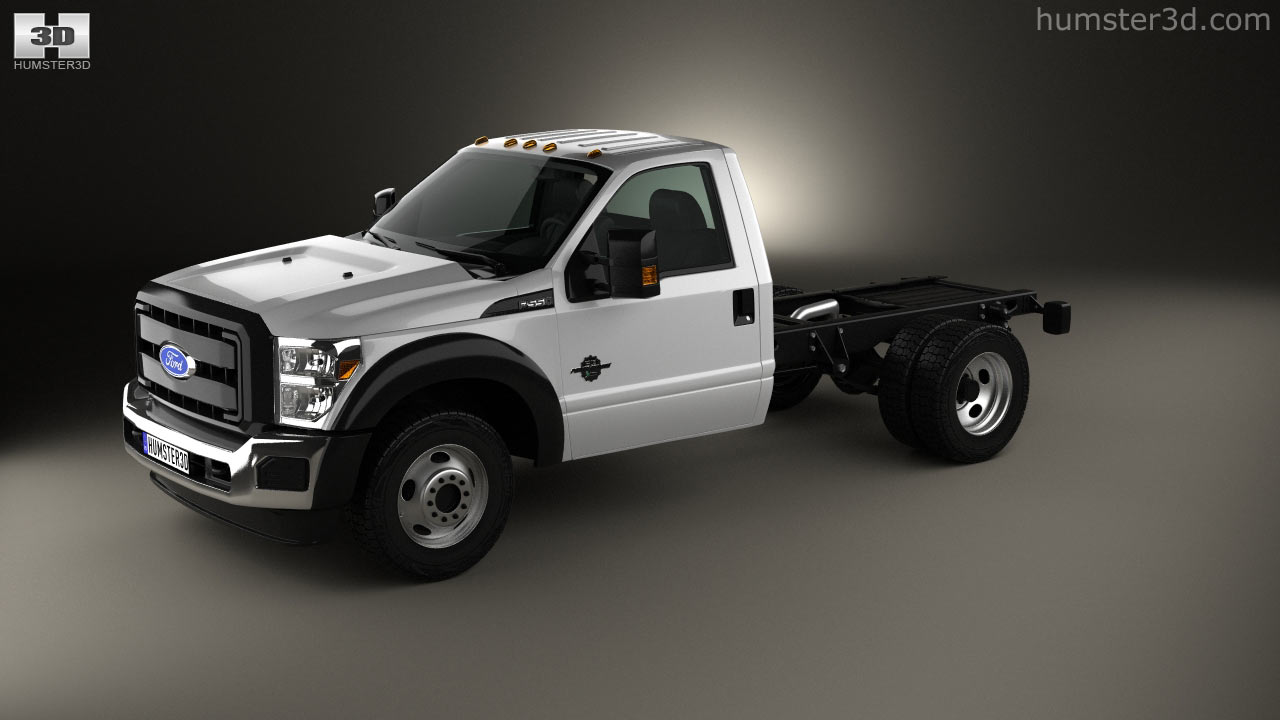 360 view of Ford F-550 Regular Cab Chassis 2014 3D model - 3DModels store