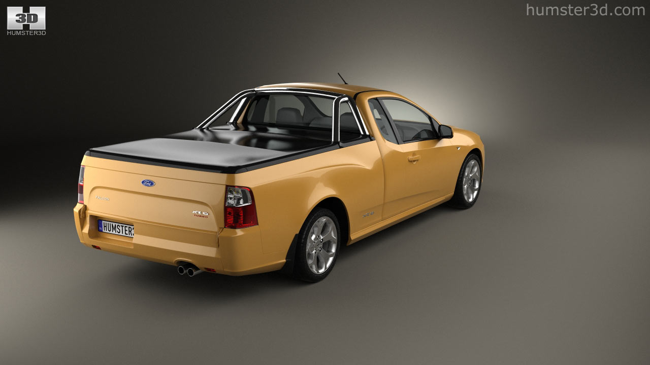 360 view of Ford FG Falcon XR6 UTE 2014 3D model - 3DModels store