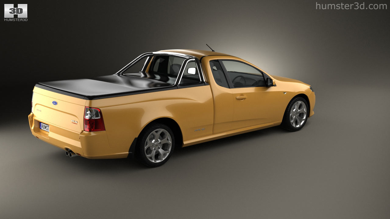 360 view of Ford FG Falcon XR6 UTE 2014 3D model - 3DModels store