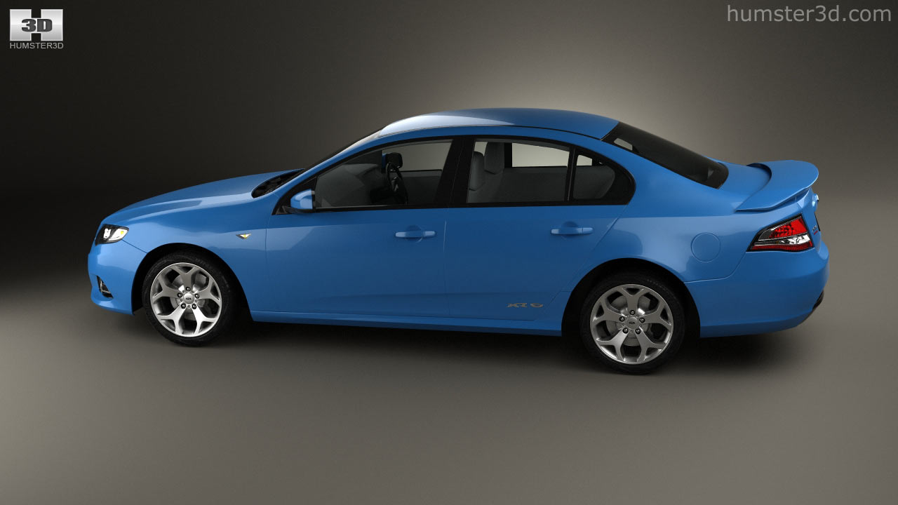 360 view of Ford FG Falcon XR6 sedan 2014 3D model - 3DModels store