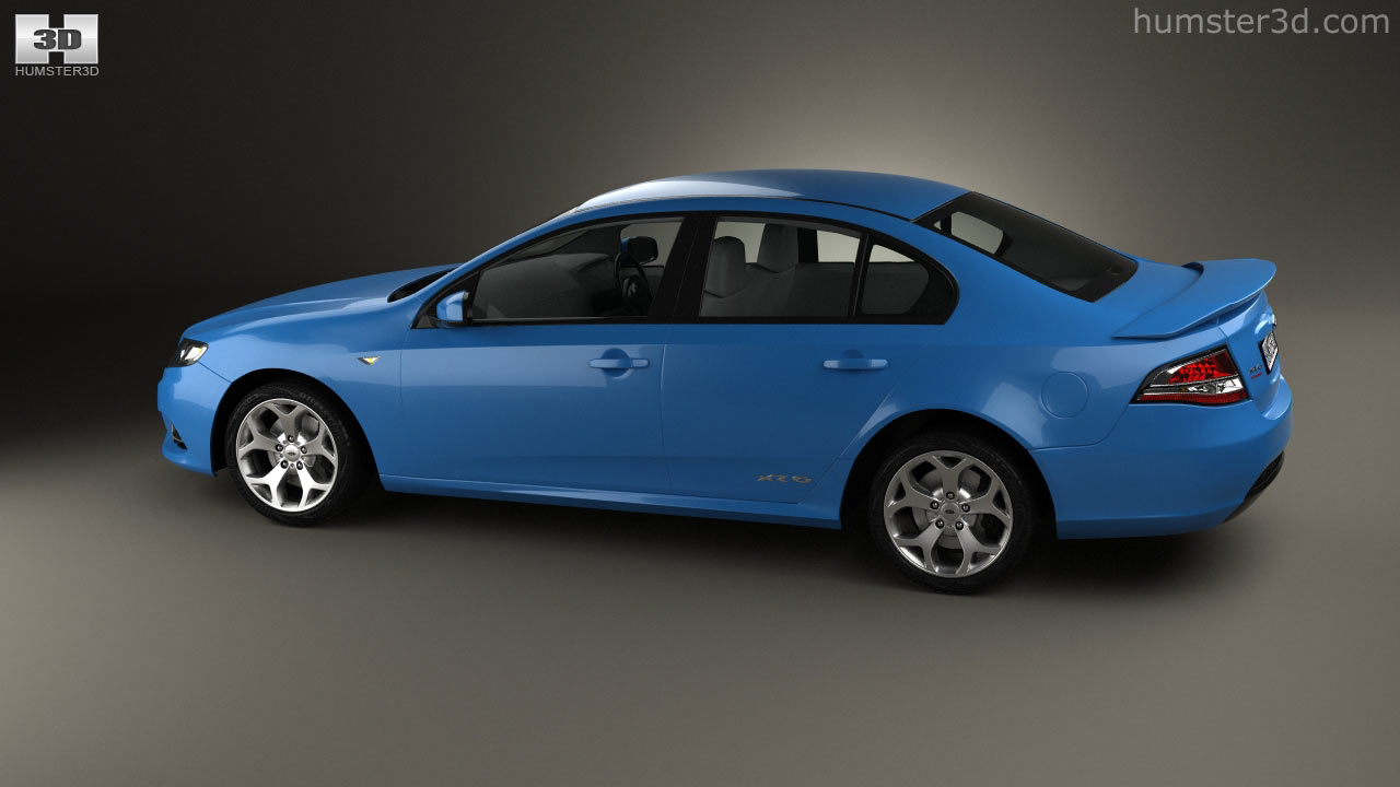 360 view of Ford FG Falcon XR6 sedan 2014 3D model - 3DModels store