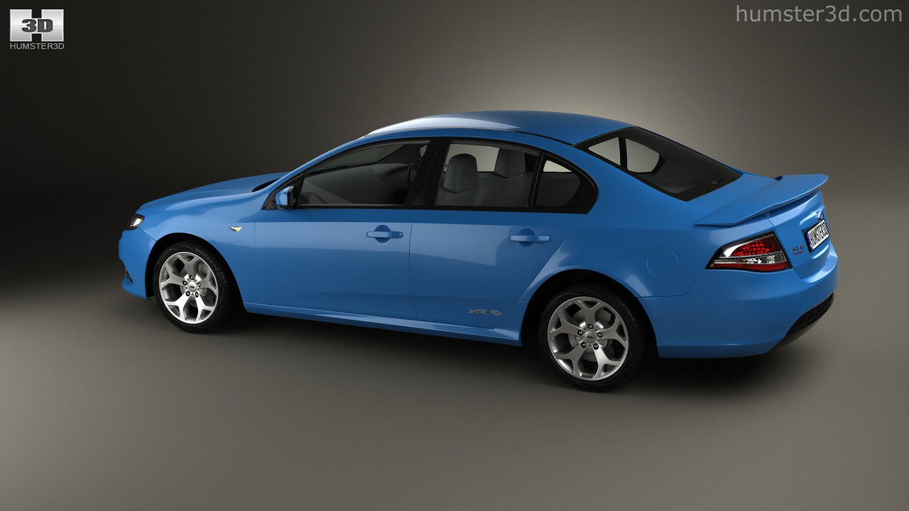 360 view of Ford FG Falcon XR6 sedan 2014 3D model - 3DModels store