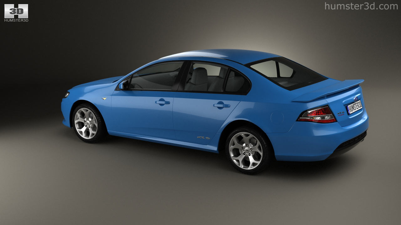 360 view of Ford FG Falcon XR6 sedan 2014 3D model - 3DModels store