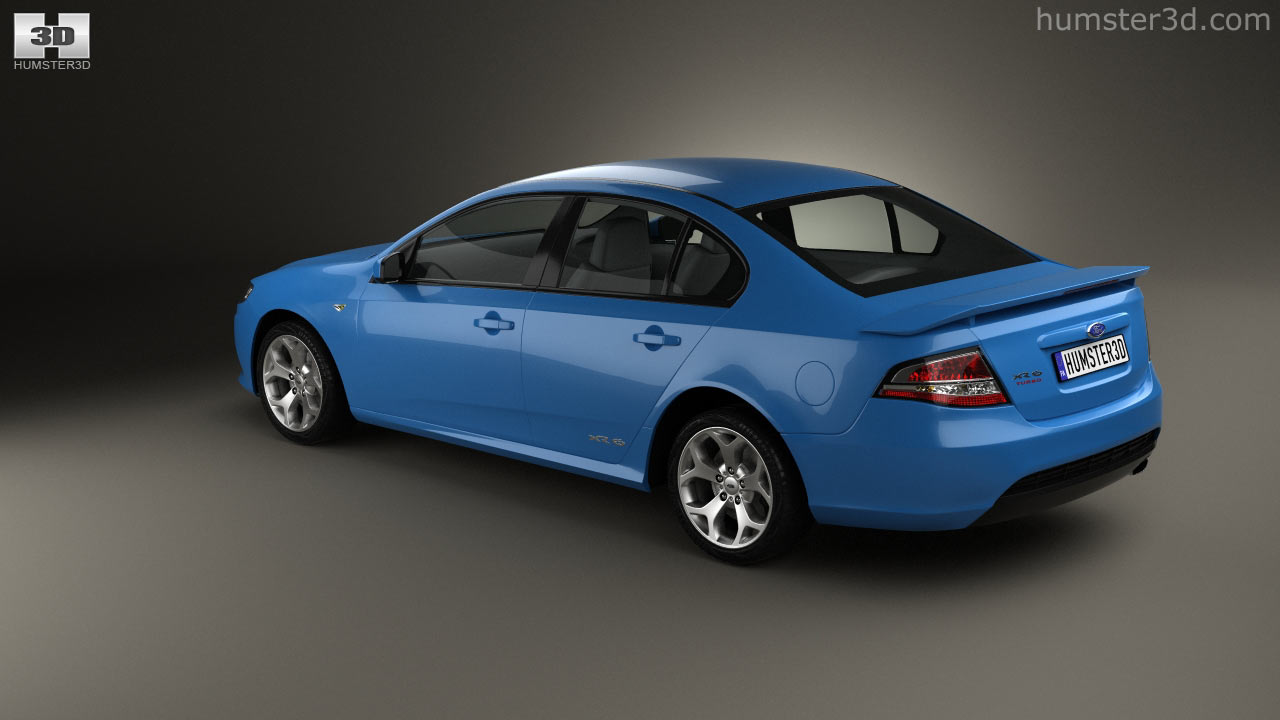 360 view of Ford FG Falcon XR6 sedan 2014 3D model - 3DModels store