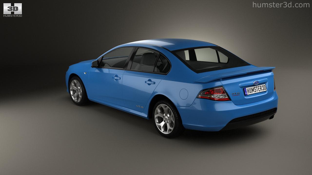 360 view of Ford FG Falcon XR6 sedan 2014 3D model - 3DModels store