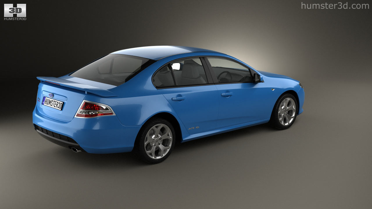 360 view of Ford FG Falcon XR6 sedan 2014 3D model - 3DModels store