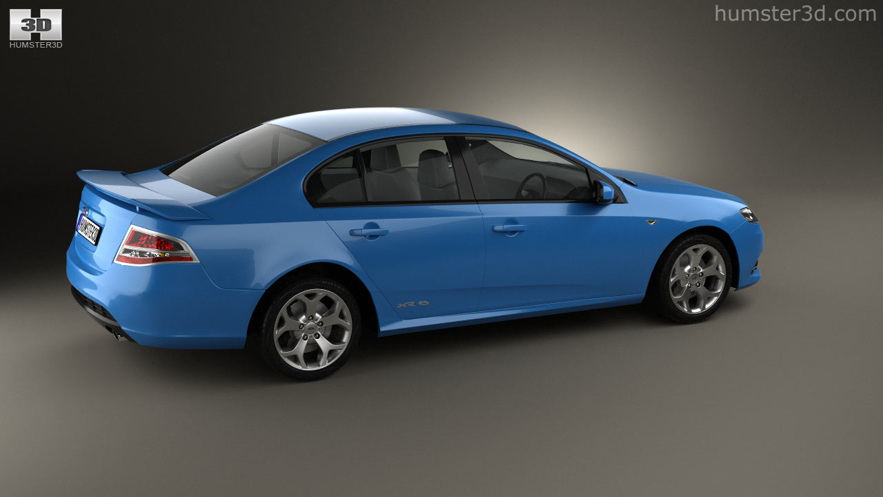 360 view of Ford FG Falcon XR6 sedan 2014 3D model - 3DModels store
