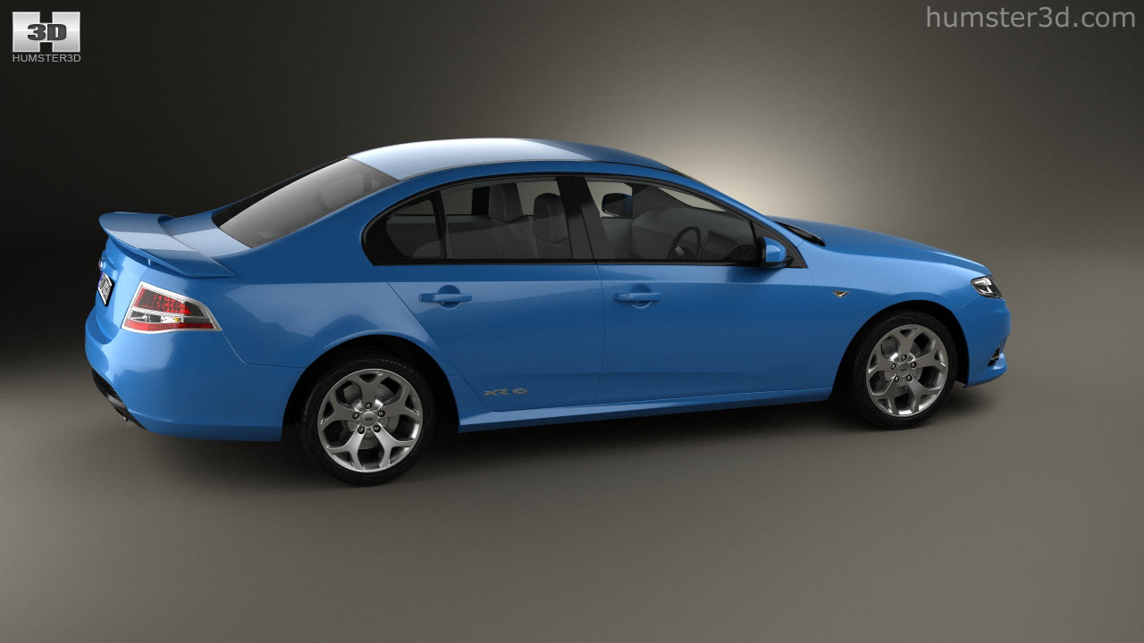 360 view of Ford FG Falcon XR6 sedan 2014 3D model - 3DModels store