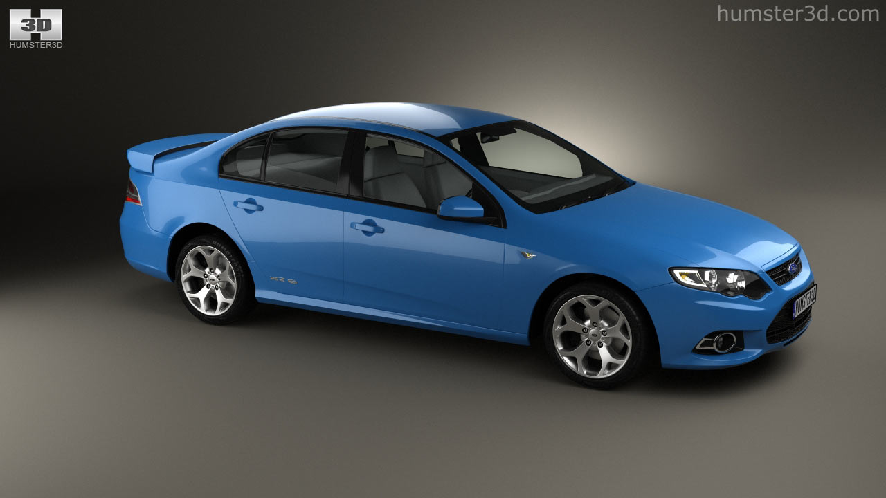 360 view of Ford FG Falcon XR6 sedan 2014 3D model - 3DModels store