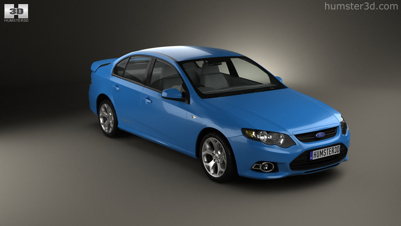 360 view of Ford FG Falcon XR6 sedan 2014 3D model - 3DModels store