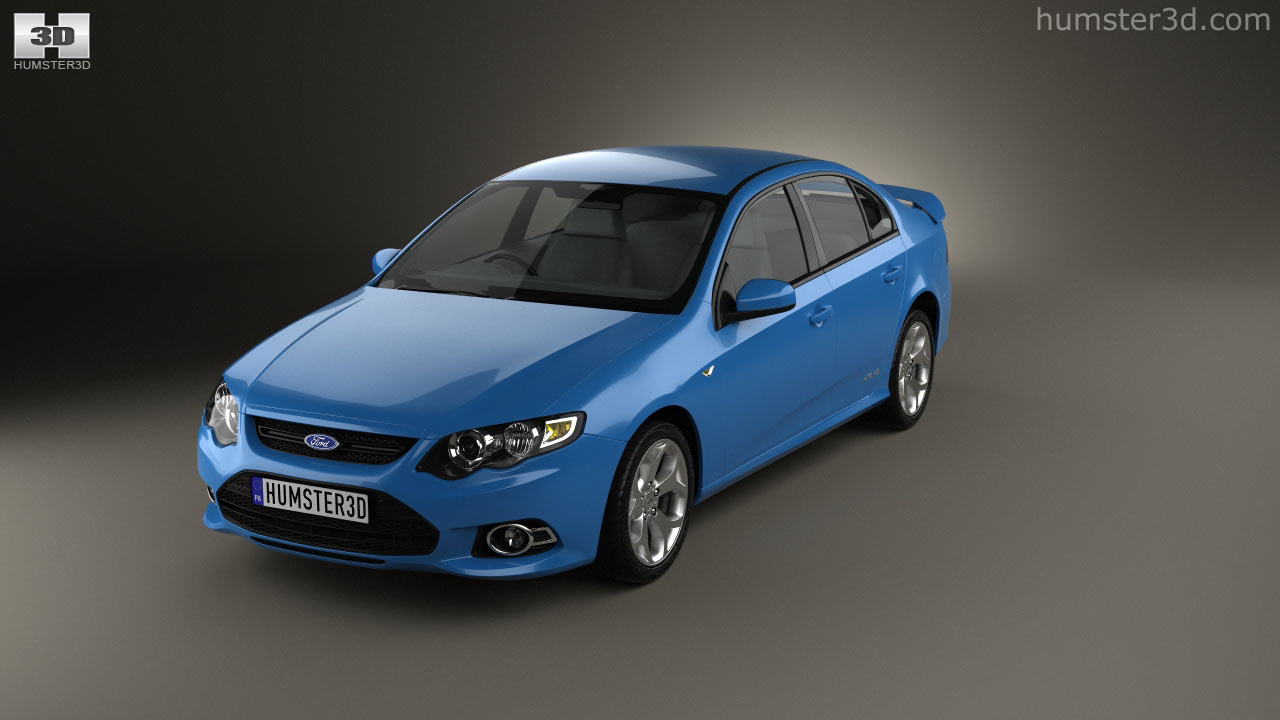 360 view of Ford FG Falcon XR6 sedan 2014 3D model - 3DModels store