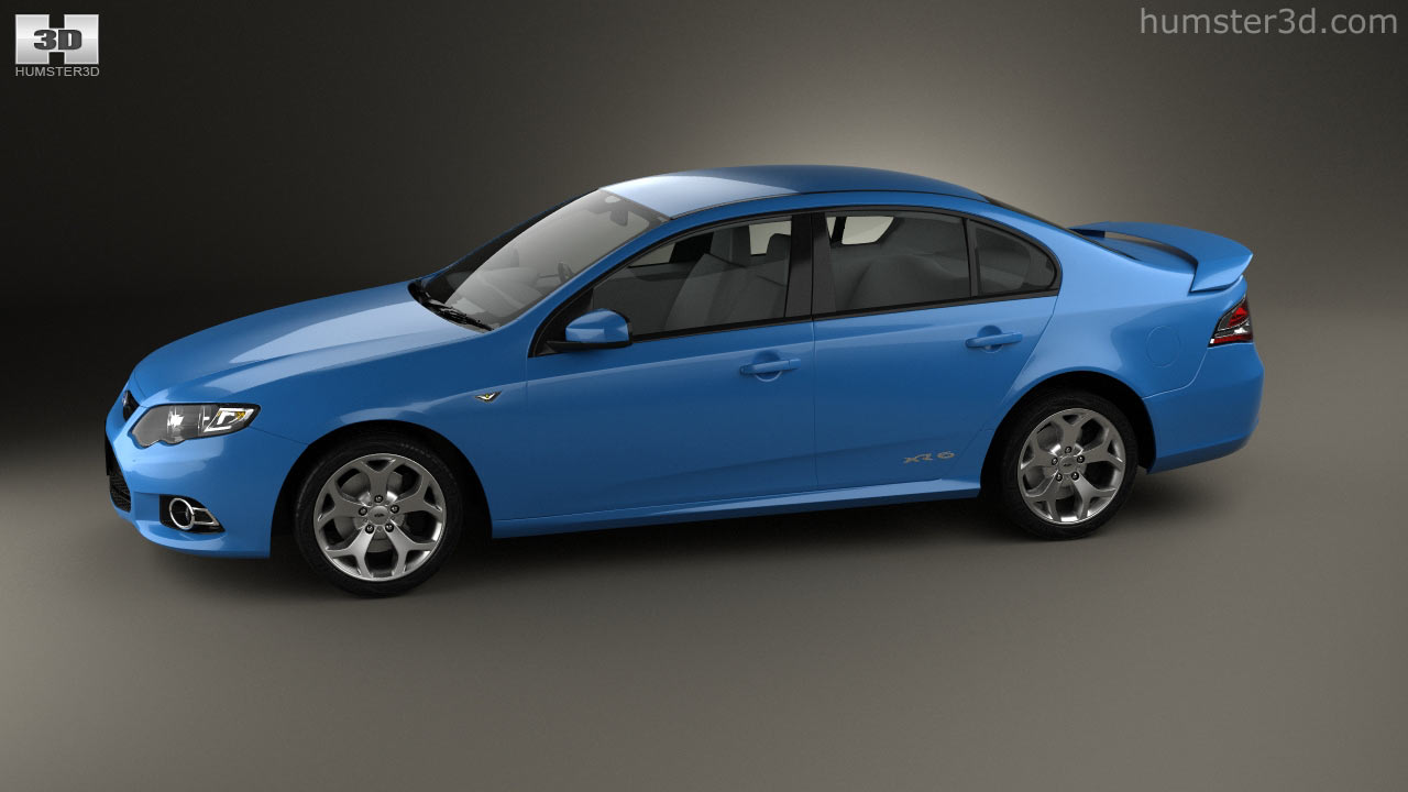 360 view of Ford FG Falcon XR6 sedan 2014 3D model - 3DModels store