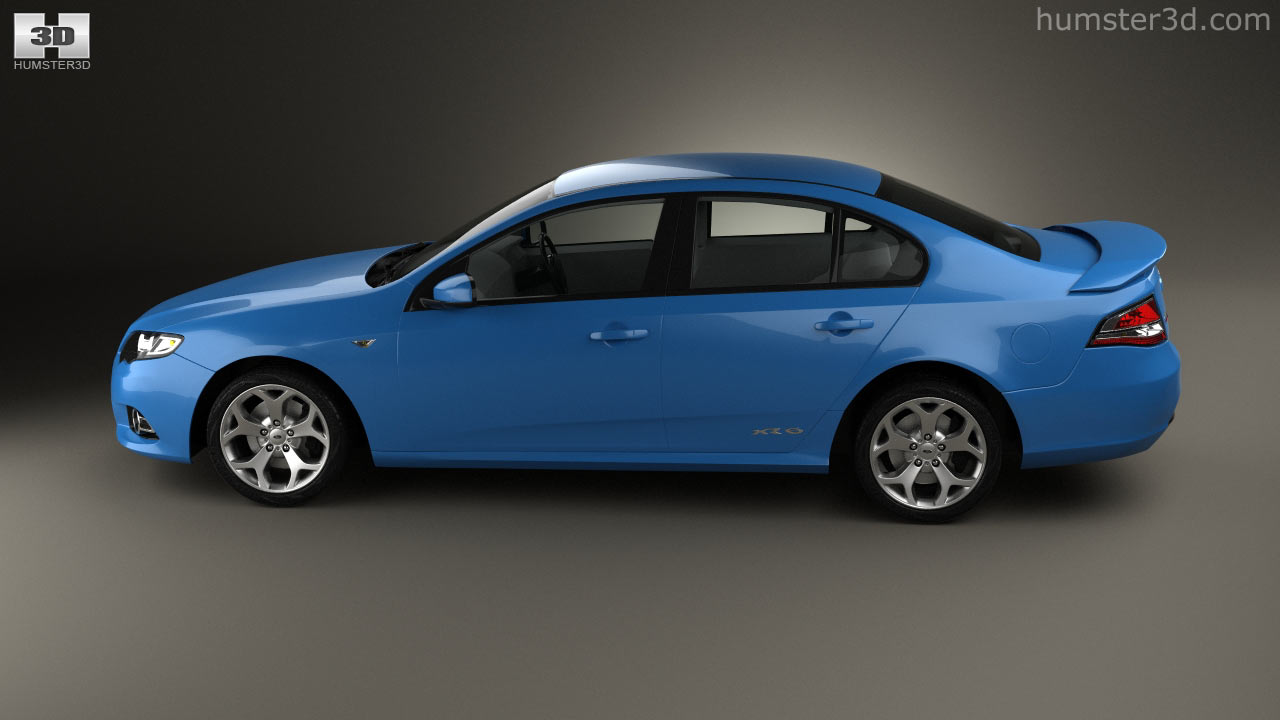360 view of Ford FG Falcon XR6 sedan 2014 3D model - 3DModels store