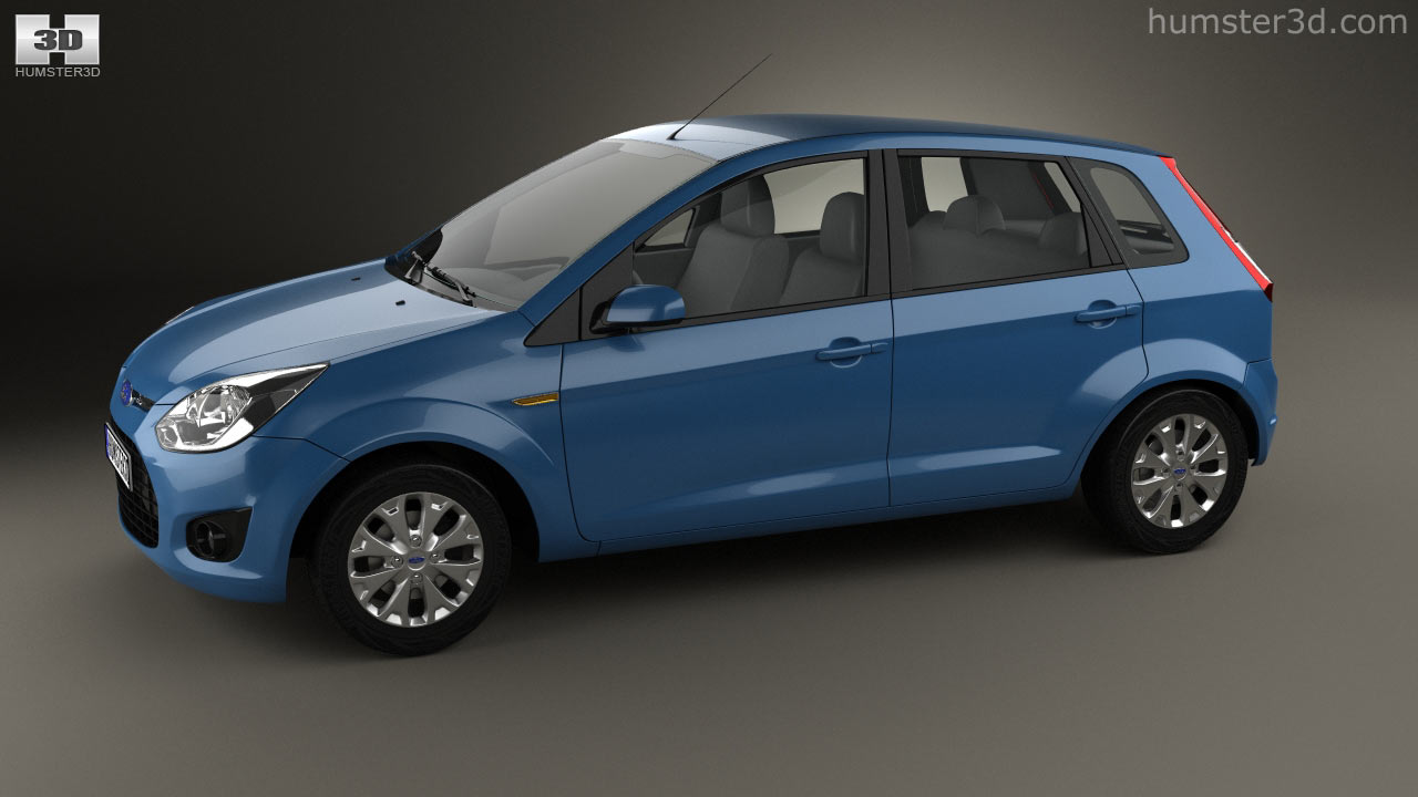 360 view of Ford Figo (Ikon Hatch) 2015 3D model - 3DModels store