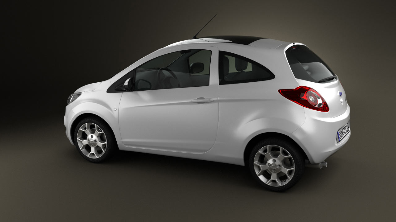 360 view of Ford Ka 2012 3D model - 3DModels store