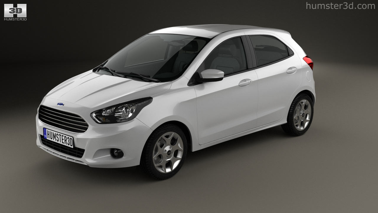 360 view of Ford Ka 2017 3D model - 3DModels store