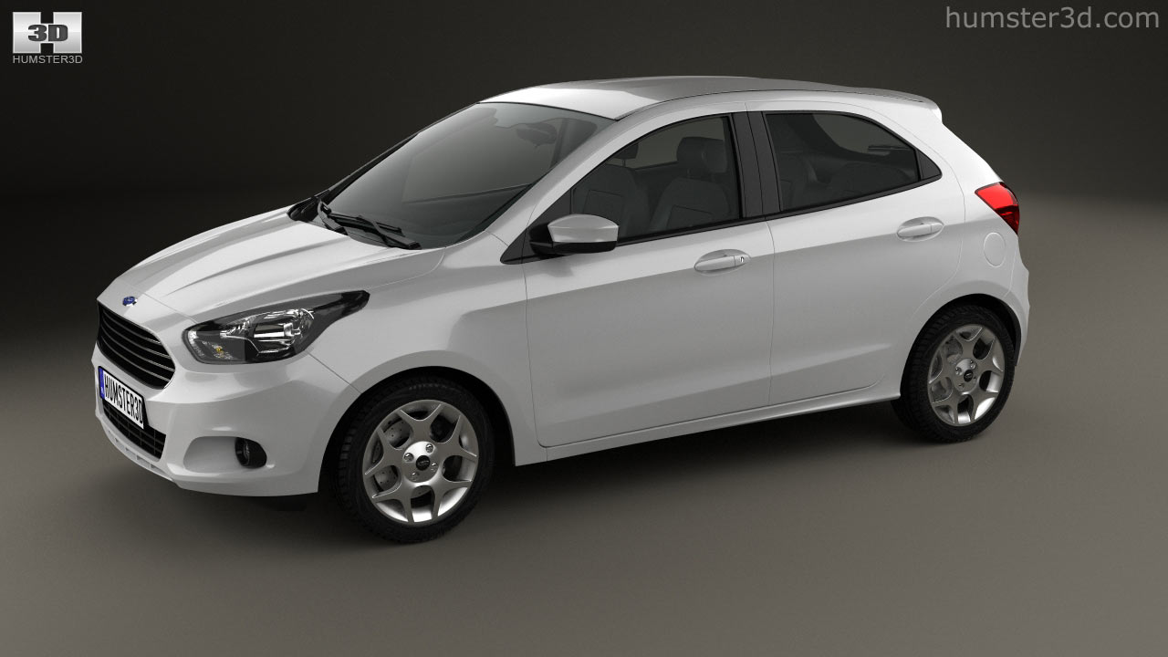 360 view of Ford Ka 2017 3D model - 3DModels store