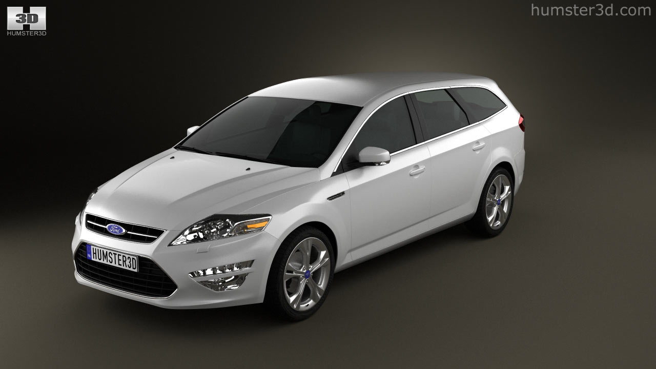 360 view of Ford Mondeo wagon 2013 3D model - 3DModels store