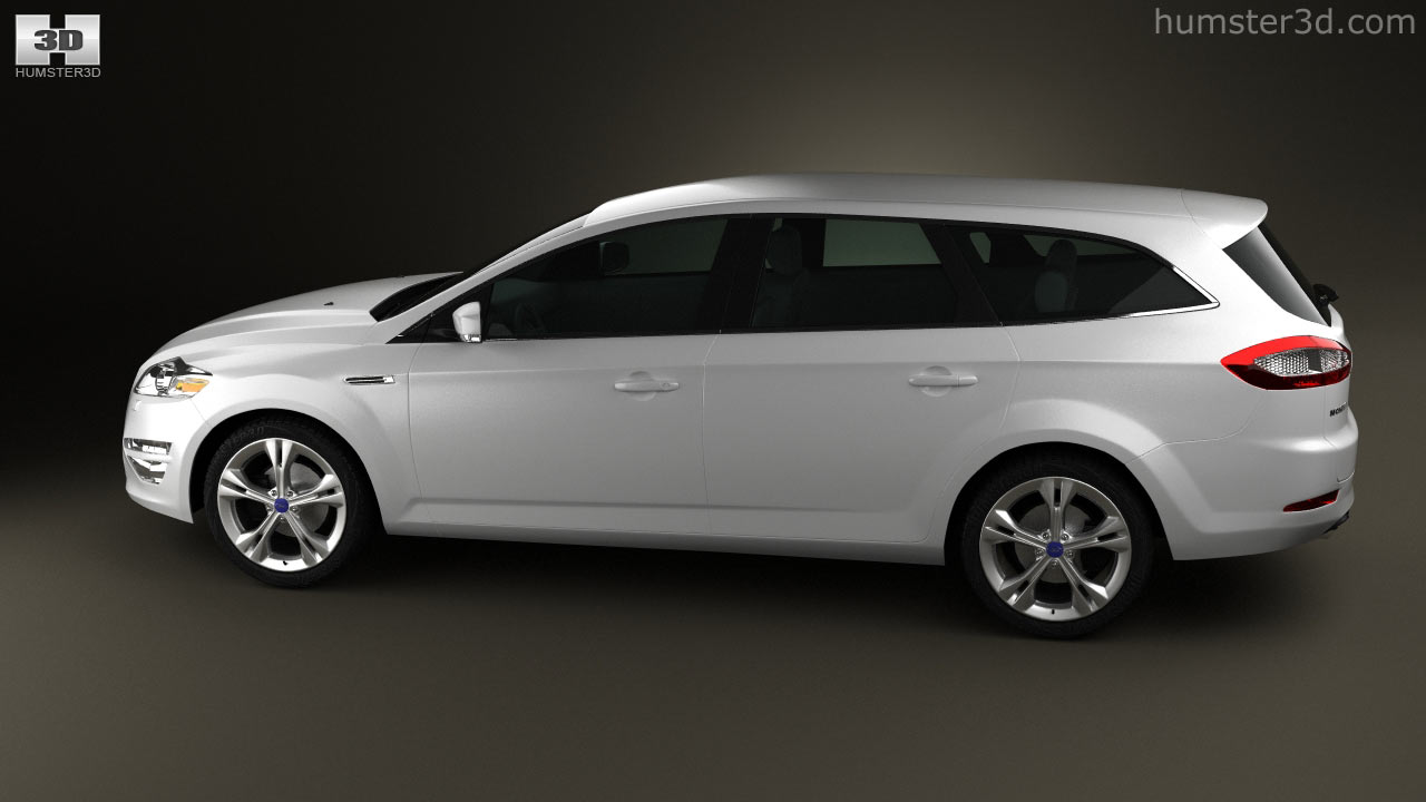 360 view of Ford Mondeo wagon 2013 3D model - 3DModels store