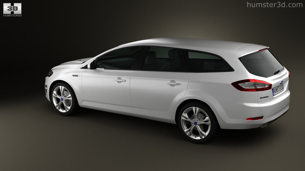 360 view of Ford Mondeo wagon 2013 3D model - 3DModels store