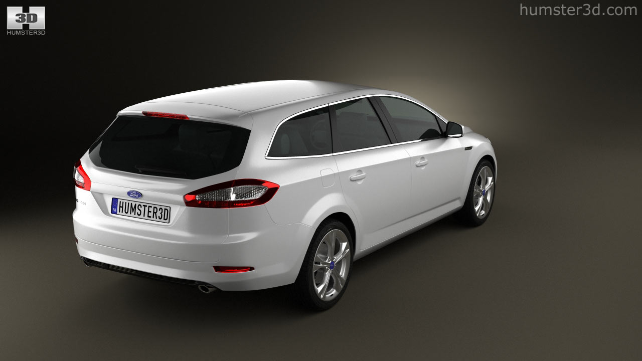 360 view of Ford Mondeo wagon 2013 3D model - 3DModels store