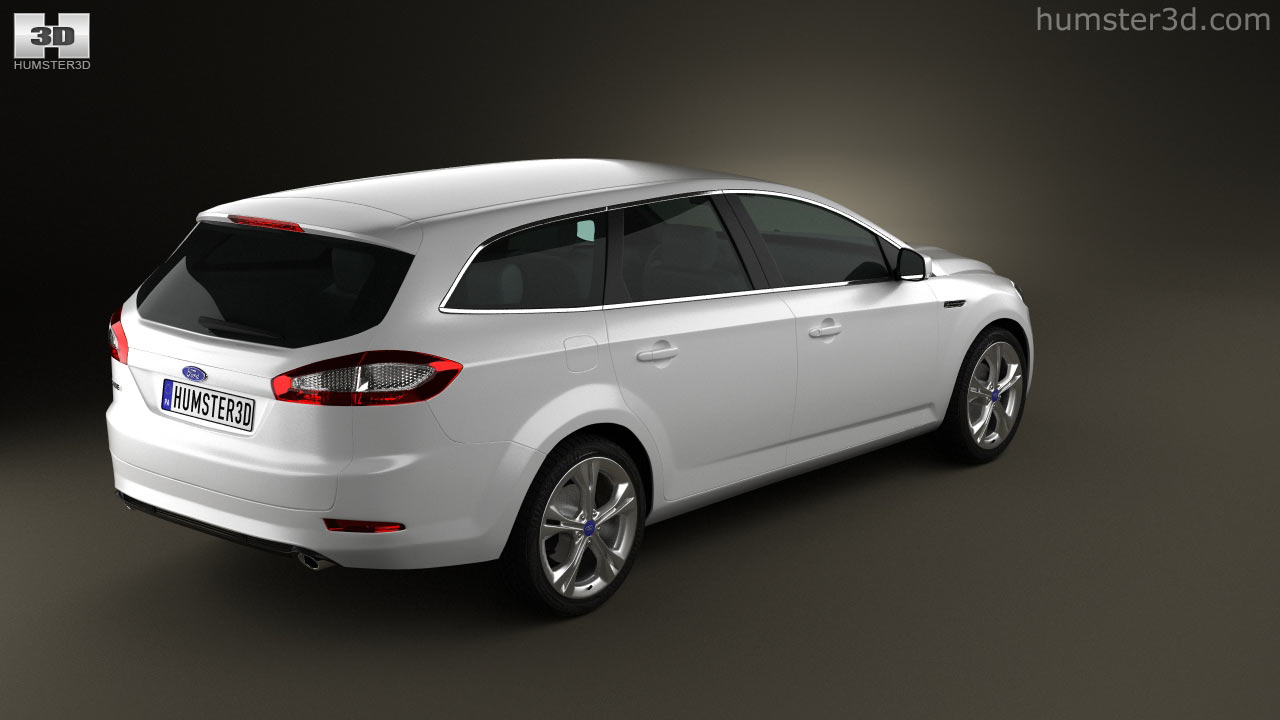 360 view of Ford Mondeo wagon 2013 3D model - 3DModels store