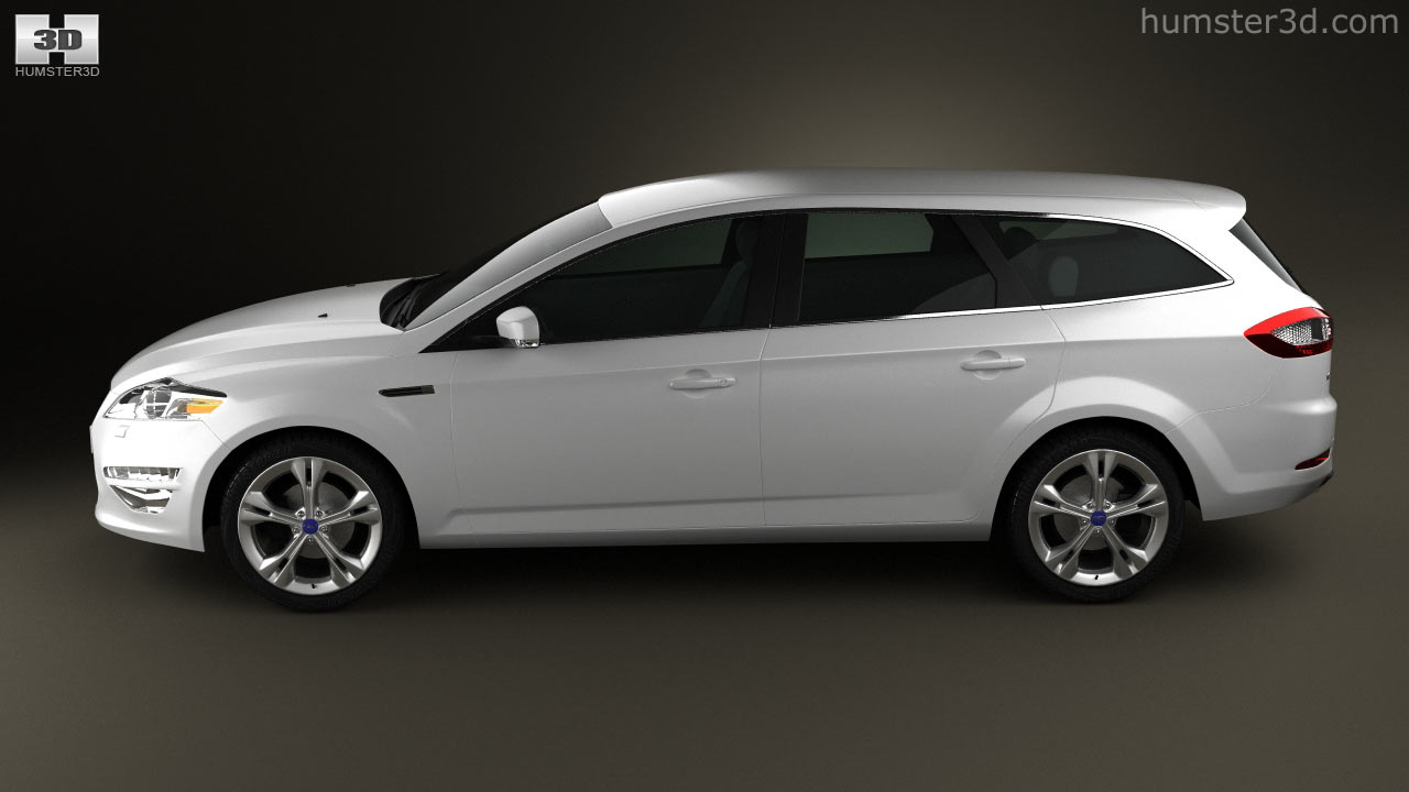 360 view of Ford Mondeo wagon 2013 3D model - 3DModels store