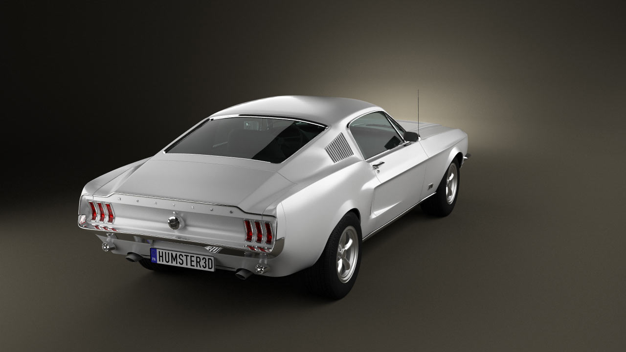 360 view of Ford Mustang GT 1967 3D model - 3DModels store