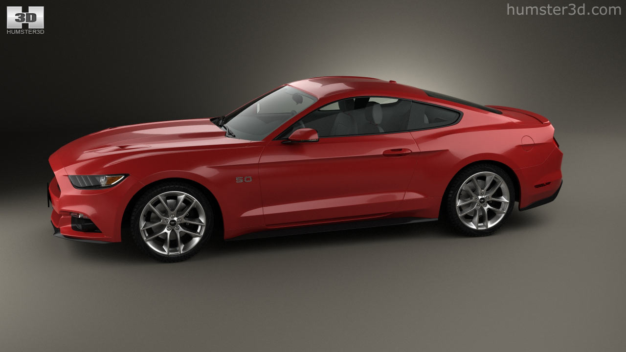 360 view of Ford Mustang GT 2018 3D model - 3DModels store