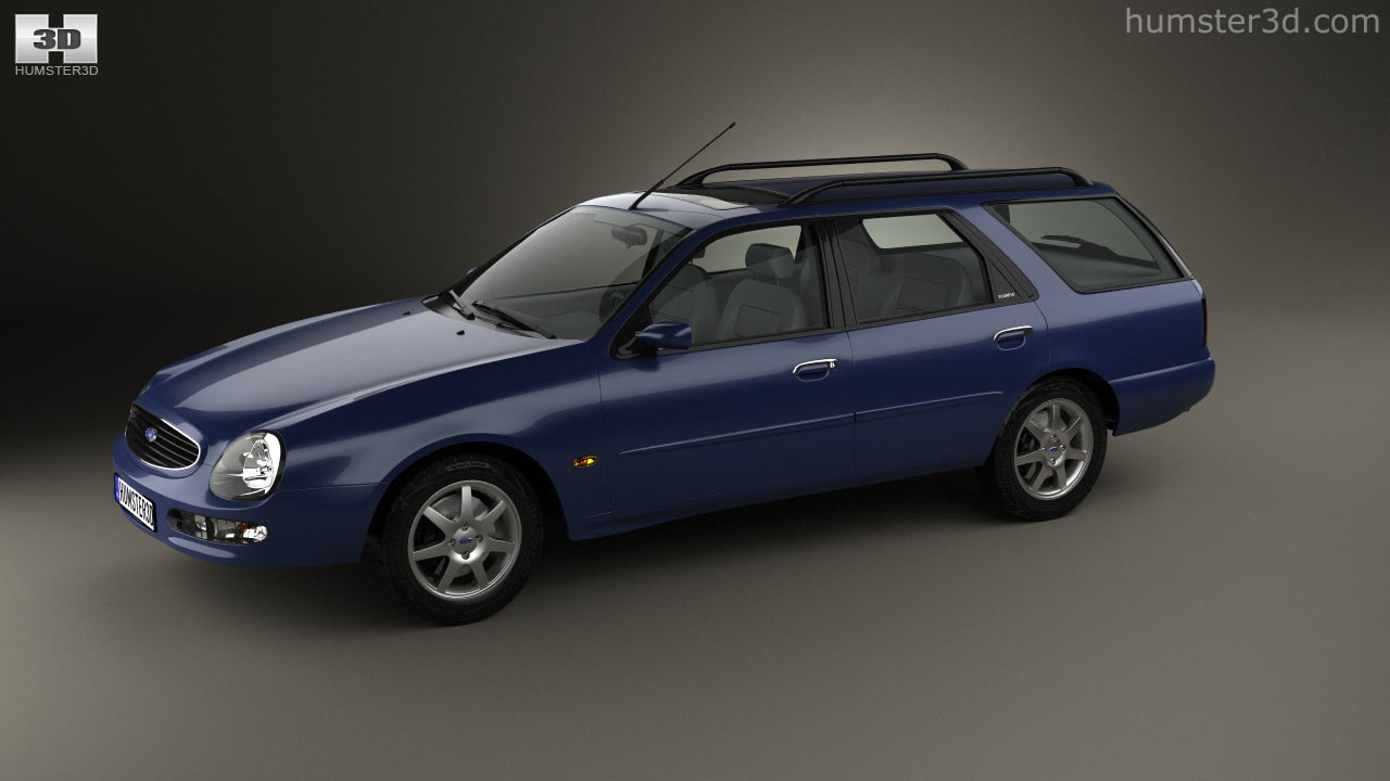 360 view of Ford Scorpio wagon 1998 3D model - 3DModels store
